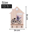 Accent Collection Farmhouse Cycle Wood Key Holder rack, Wall Décor for ...