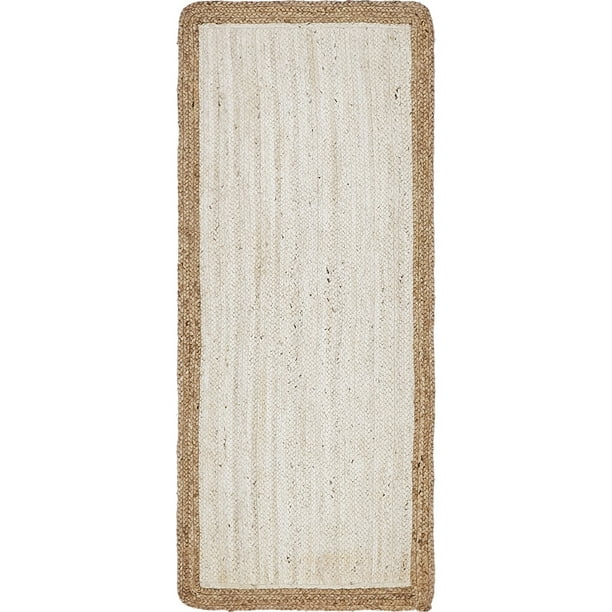 Unique Loom Goa Braided Jute Natural Fiber Vintage Area Rug or Runner ...