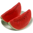 Zhuge 6pc Artificial Watermelon Slice - Plastic Green Red Watermelons ...