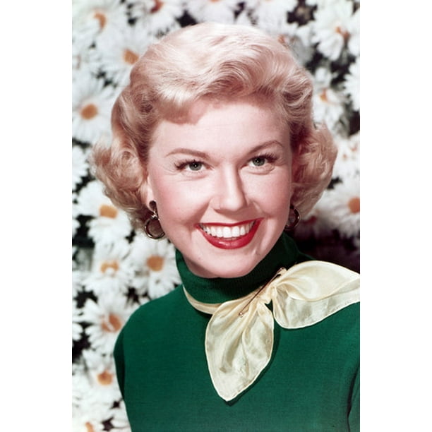 Doris Day 24x36 Poster smiling 1950's portrait in green sweater ...
