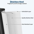 Dual Trash Can for Kitchen Recycling and Trash, 16-Gallon Stainless ...