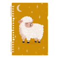 Cute Sheep with White Moon Stars Notebook Detachable Coil Notebook ...