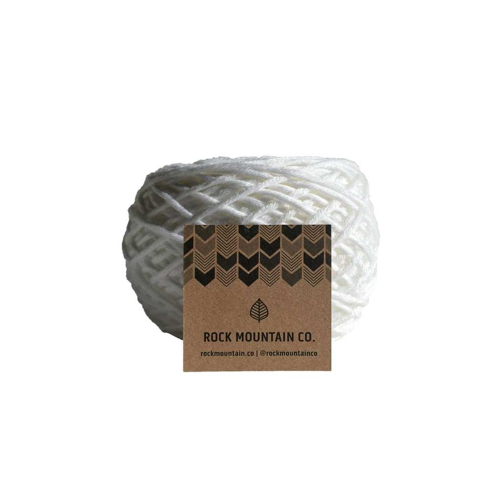 3mm White Single Strand Macrame Yarn - Extra Soft - Walmart.com ...