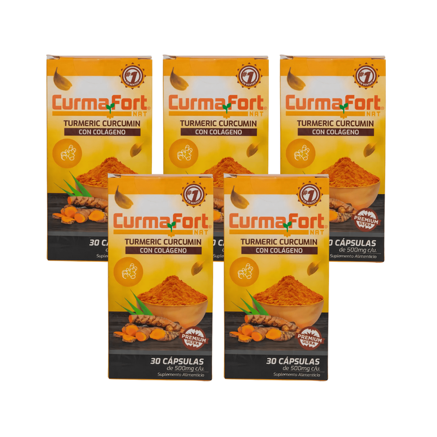Colágeno Articular Curmafort Suplemento 30 Cápsulas Pack 5 blanco ...