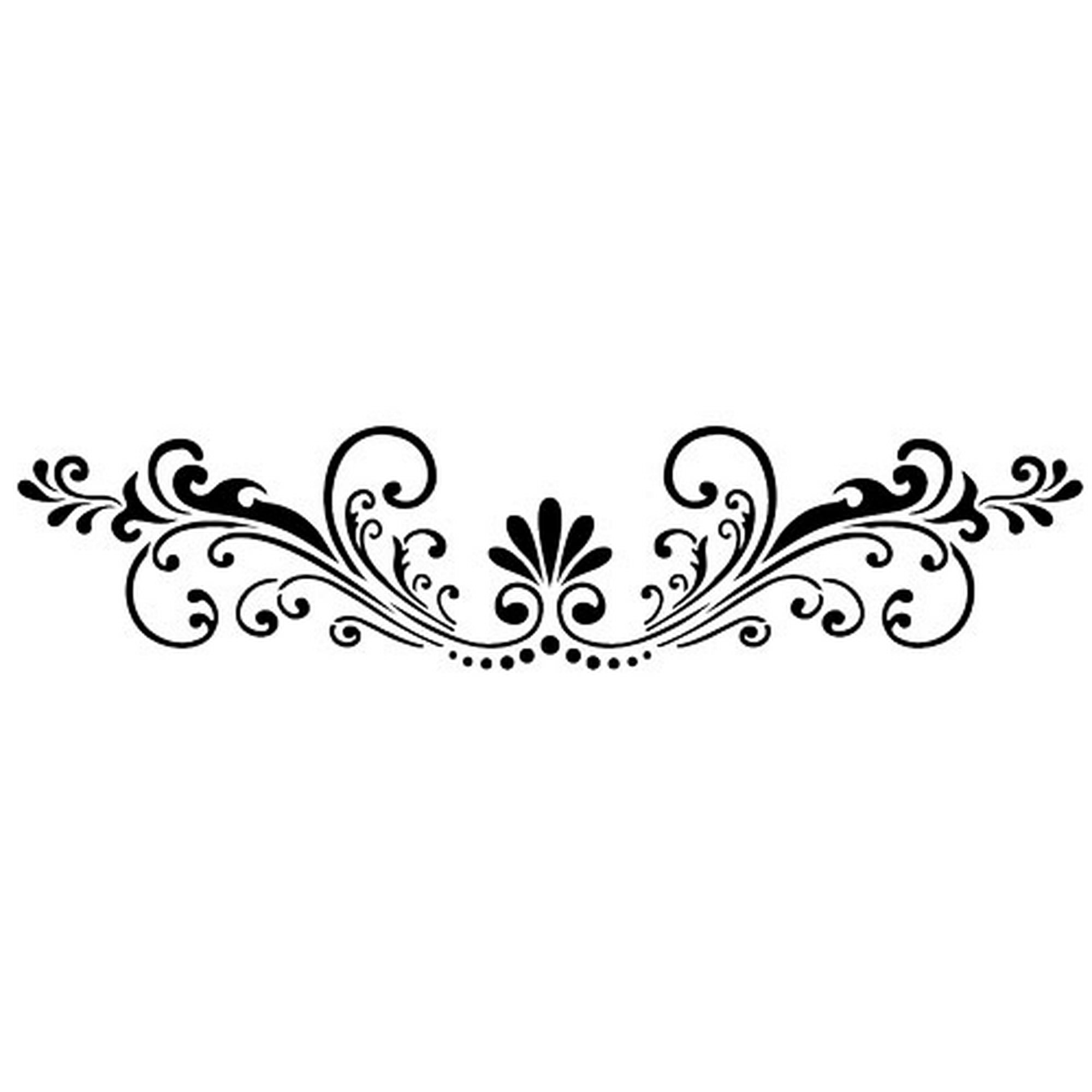 Fleur De Lis Border Clip Art Black And White Floral