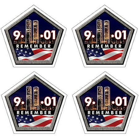 Remember 911 Hard Hat Stickers 4 Pack #HH001 - Walmart.ca