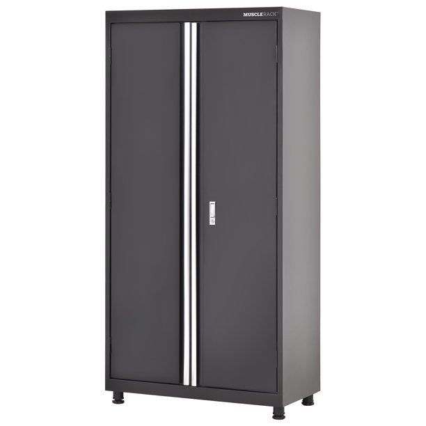 Muscle Rack 36"W x18"D x72"H Welded Storage Cabinet - Matte Black ...