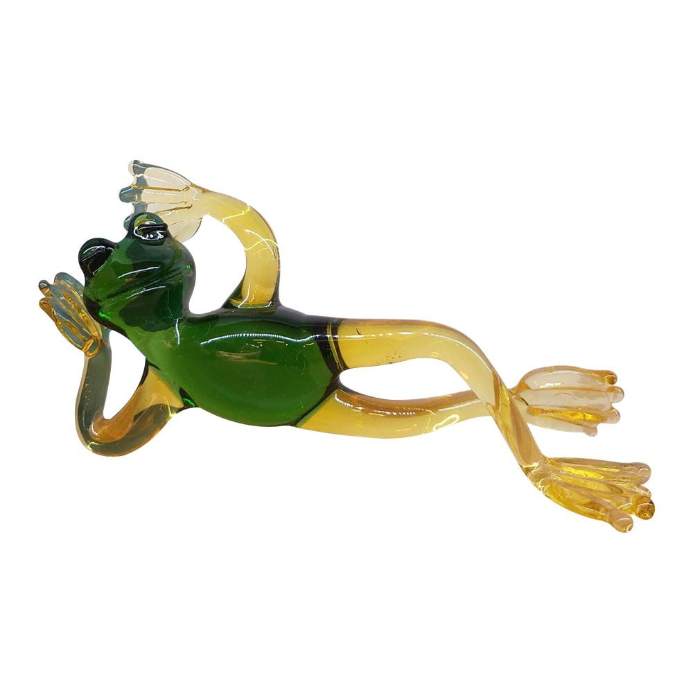 Creative Fairy Garden Home Decor Bonsai Decor Glass Frog Figurines ...