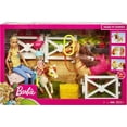 Barbie Hugs 'N' Horses Playset with Barbie & Chelsea Dolls, Blonde ...