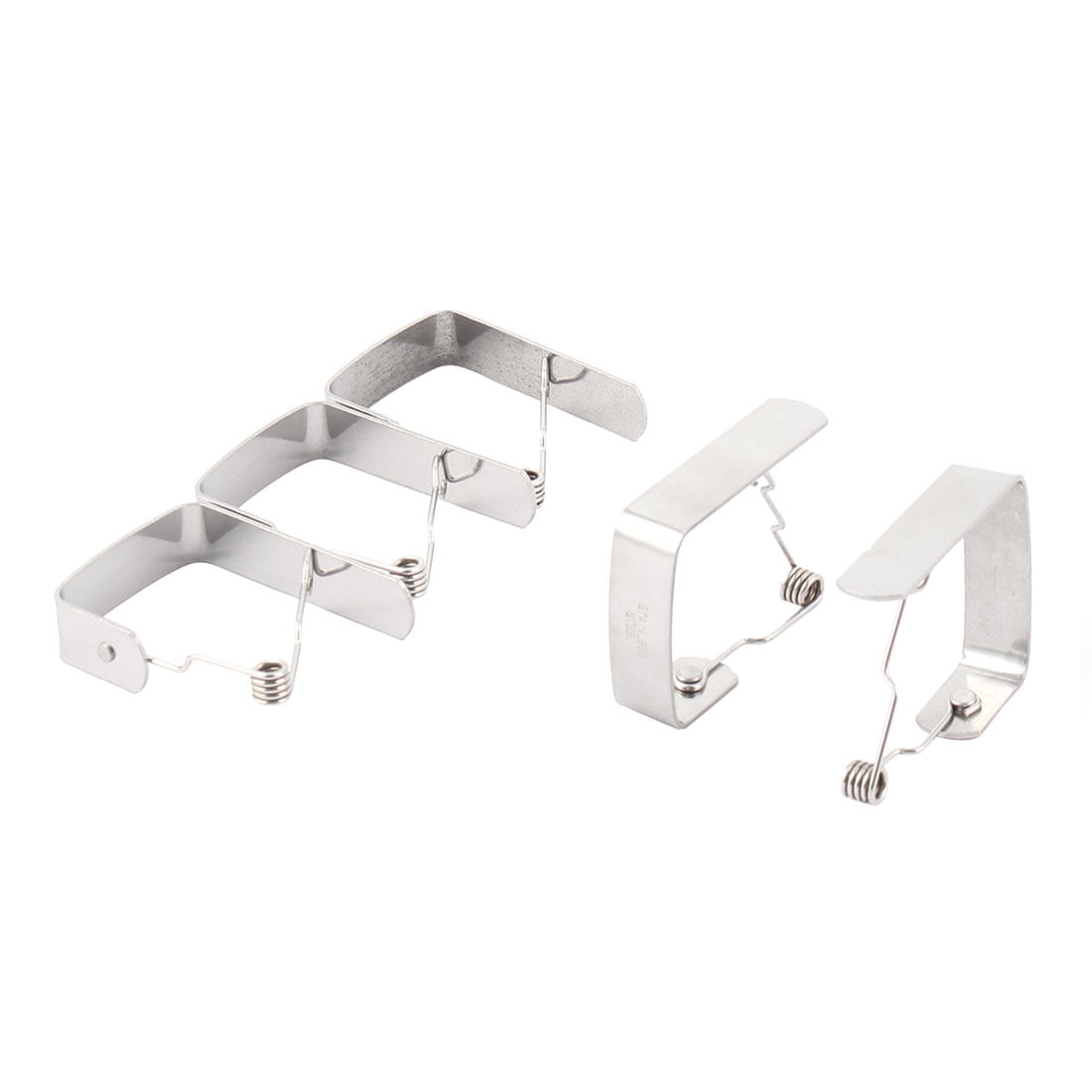 Household Metal Adjustable Table Cloth Clip Clamp Holder Silver Tone 5 ...