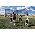 Portable & Adjustable PowerNet Volleyball Four Square Net for Game ...