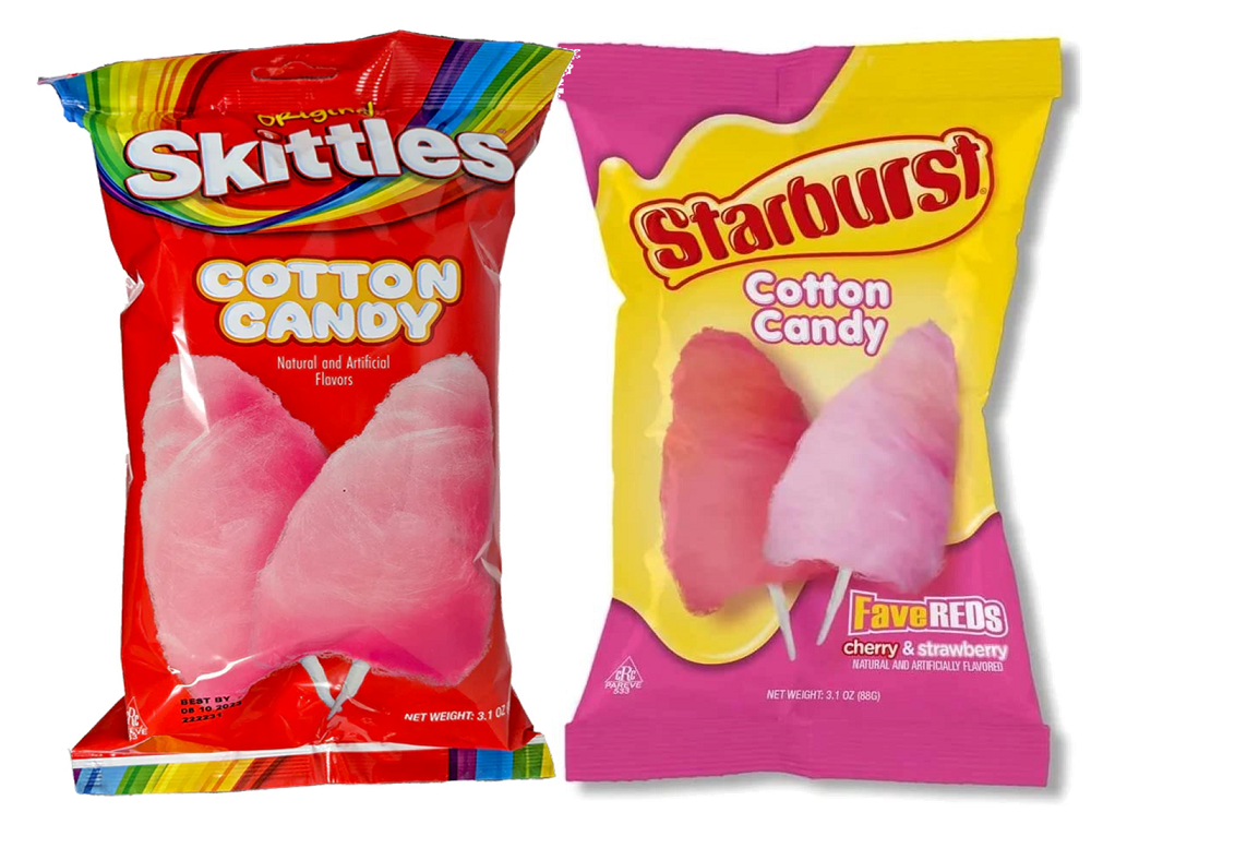 Skittles Original And Starburst Favereds Cotton Candy Variety 2 Pack