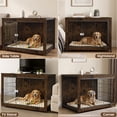 Ironovahome 43" Furniture-Style Dog Crate for Large Dogs, Heavy Duty ...