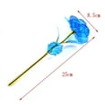InsCrazy Artificial Rose Plastic Rose, Gold-plated Artificial Rose ...