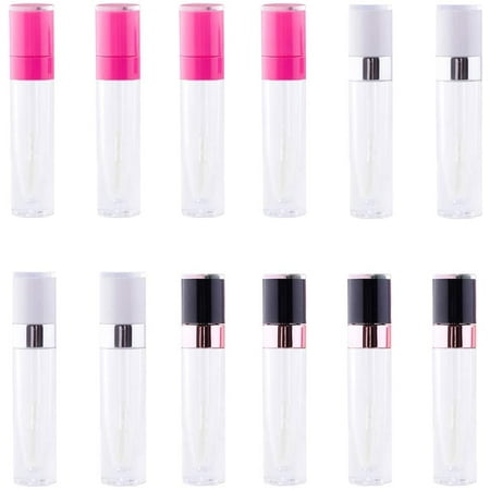 5 L Empty Lip Gloss Bottles Tube, 12 Pieces Refillable Lip Glaze Bottle ...