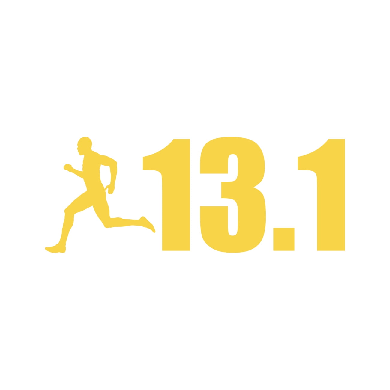 Mens Half Marathon 26.2 Sticker Decal Die Cut - Self Adhesive Vinyl ...