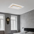 35.43*23.62inch Modern Ceiling Mounted Rectangular White Gold LED ...
