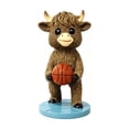 CaiTeLin Cow Figurine Resin Statue, Cute Cow Sculpture with Funny ...
