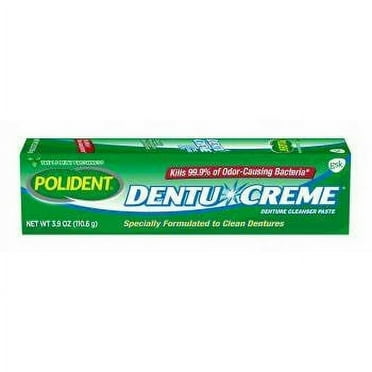 Polident Dentu Creme Denture Cleansing Toothpaste - 3.9 Oz (pack of 3 ...