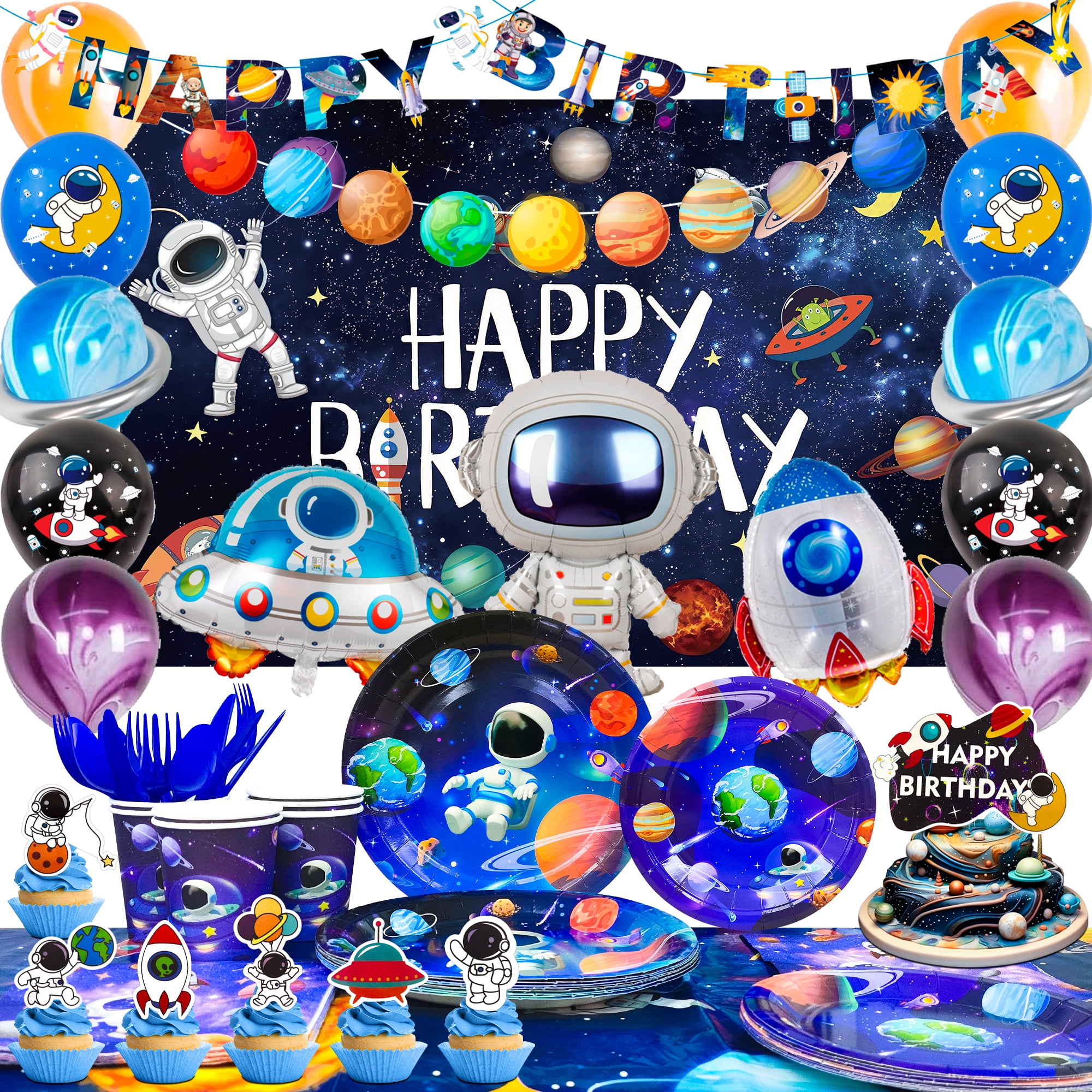 Click here for Elifjoydeco Space Party Supplies  132pcs Space The... prices