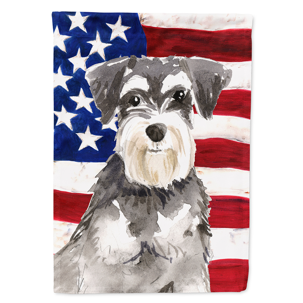 Patriotic USA Schnauzer #2 Garden Flag - Walmart.com