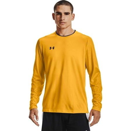 Under Armour Men's Wall Goalkeeper Jersey , Steeltown Gold (750)/Black ...