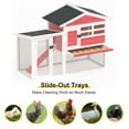 GOJOOASIS Rabbit Hutch Indoor, Chicken Coop Outdoor with Waterproof ...