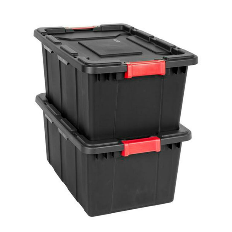 Hyper Tough 50 Gallon Snap Lid Wheeled Plastic Storage, 47% OFF