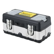 Stalwart Yellow Deluxe Steel and Plastic 18-inch Tool Box - Walmart.com