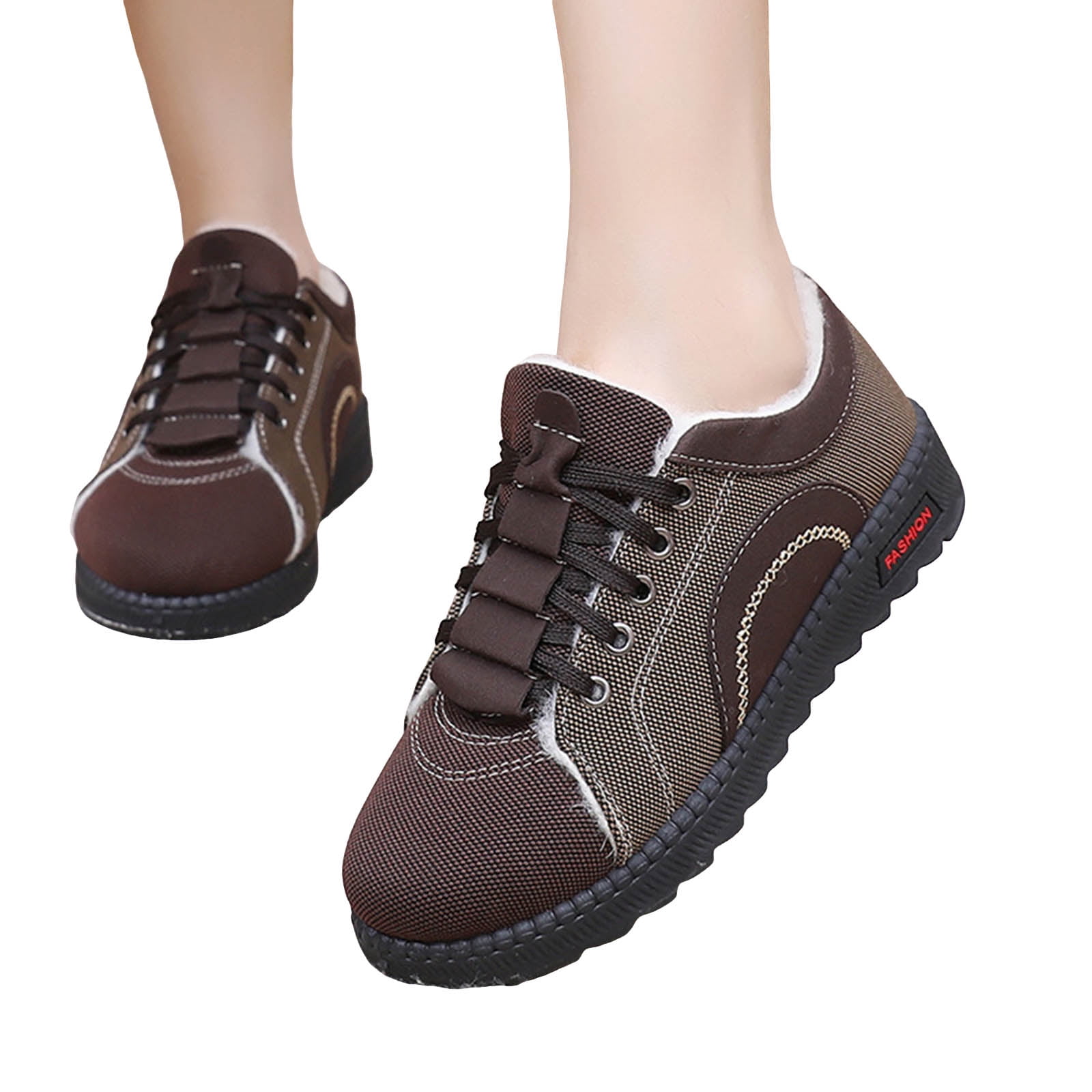 Click here for Malltop Shawn Womens Winter Boots Warm Plush Canva... prices