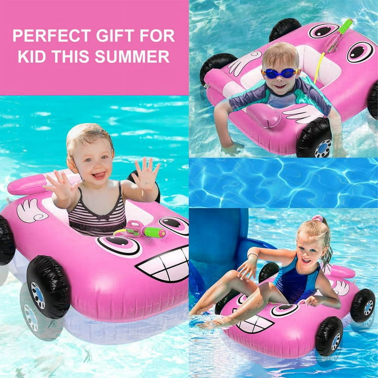 Pool Floaties Toddler Pool Float With Electric Water Gun - Inflatable ...
