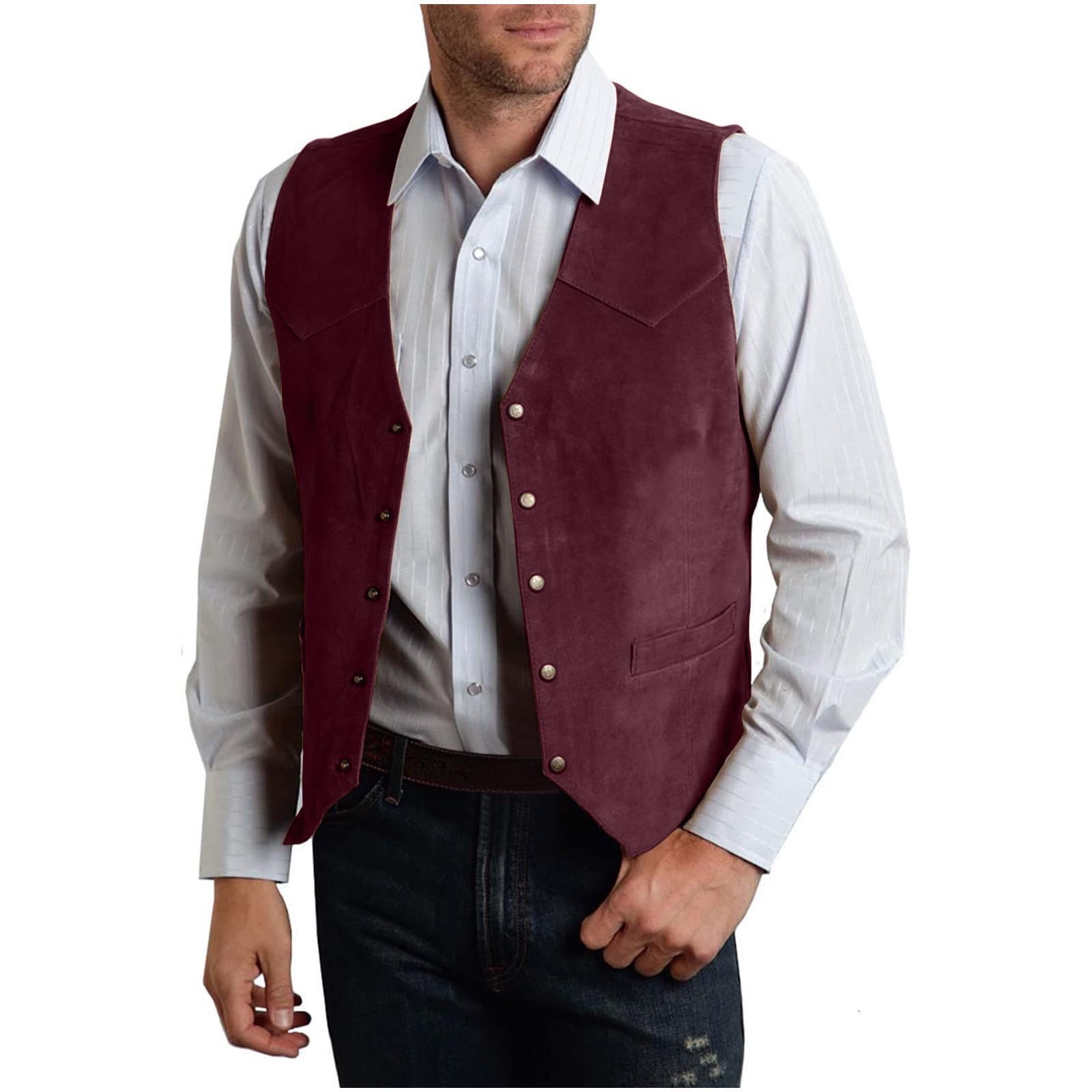 Click here for Styesk Jackets For Men Mens Suit Waistcoat Metal B... prices