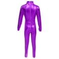 Byoo Little Girls Metallic Turtleneck Bodysuit Unitard Solid Long ...