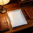 A4 double ring rotating binder,transparent file organizer,neat document ...
