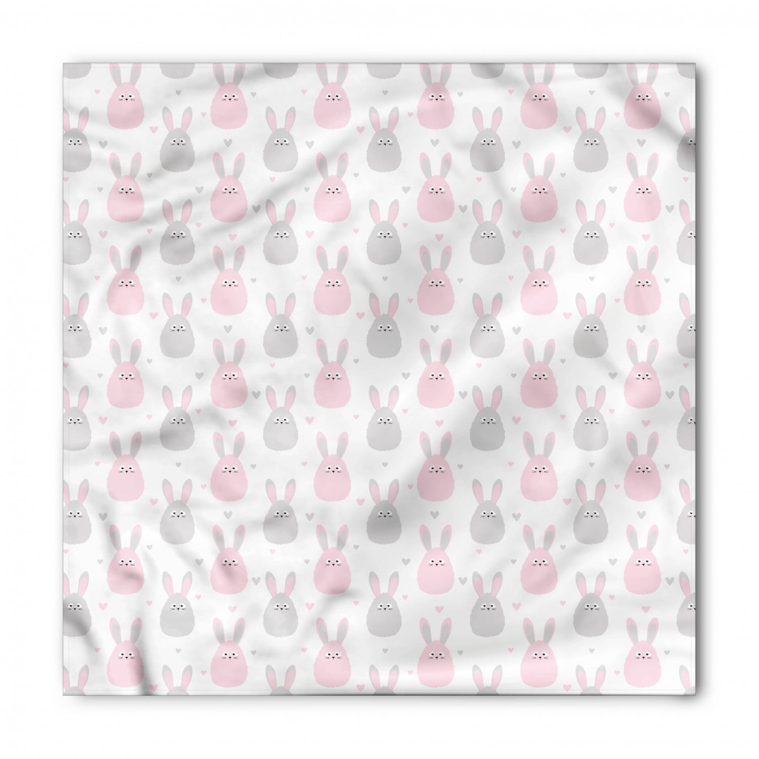 Bunny Bandana, Fluffy Baby Rabbits Cartoon, Unisex Head and Neck Tie ...