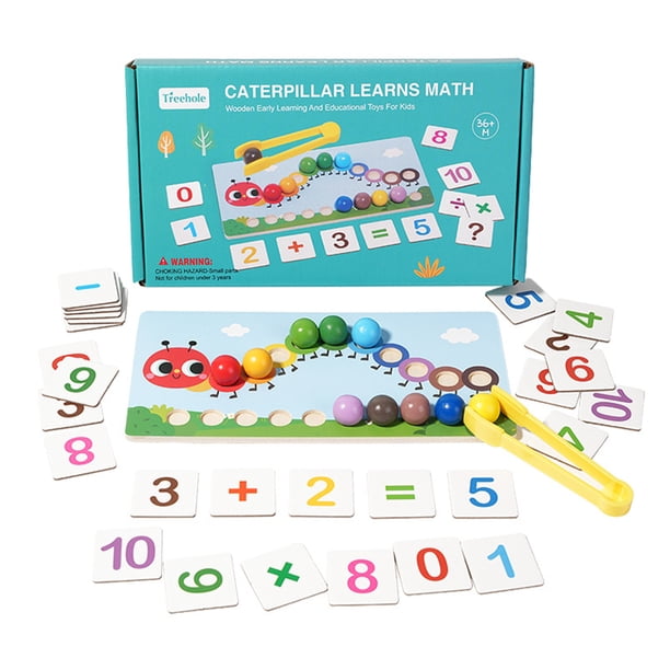 Juego de clasificación de conteo, juguetes matemáticos con cuentas ...