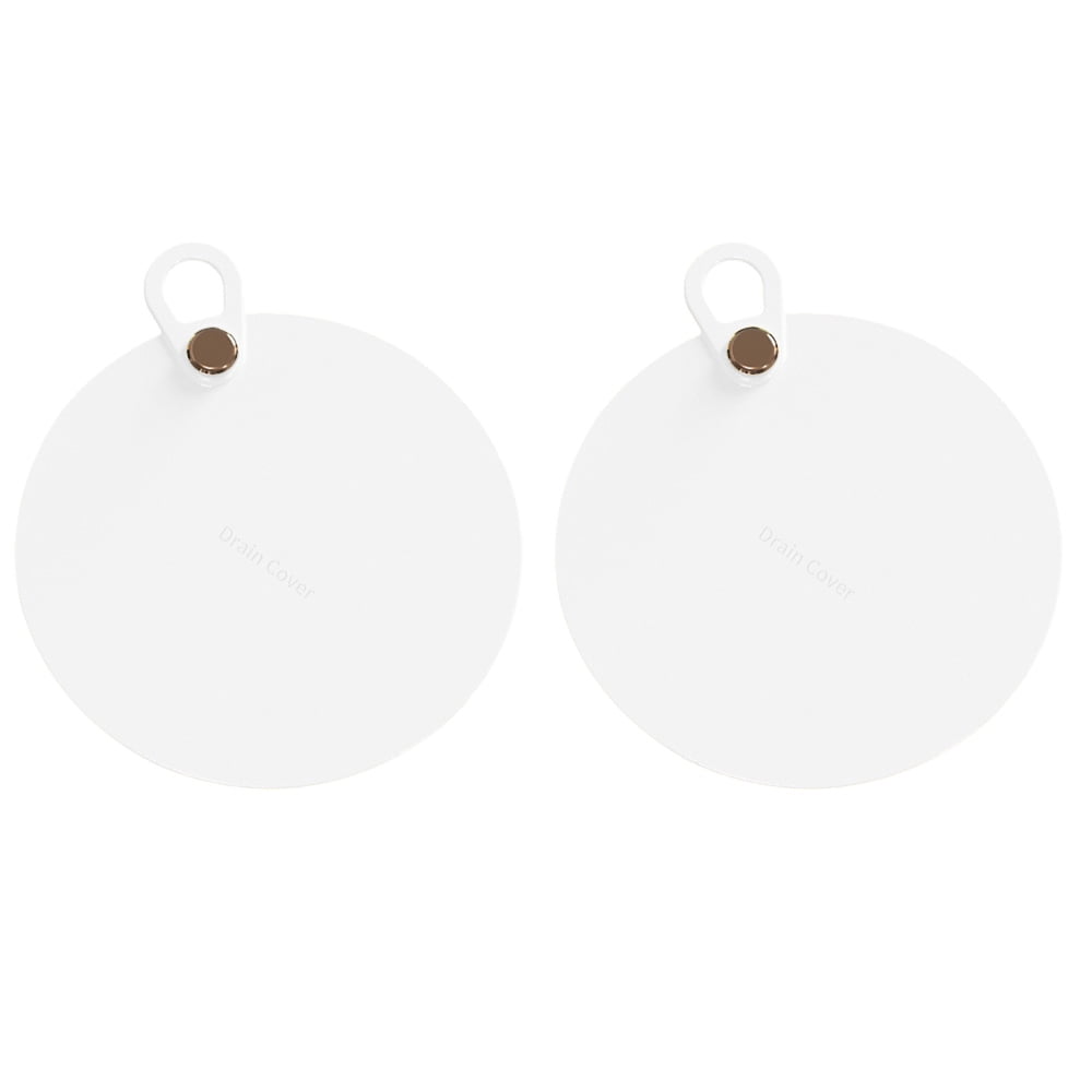 Tub Stopper 2 Pack, Drain Plug Hair Stopper Flat Suction Cover for ...