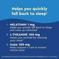 Nature Made Wellblends Back to Sleep, Melatonin 1 mg, L theanine 100 mg ...