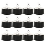 Harlier Black Tea Lights Candles, 12PCS Battery Operated Flameless ...