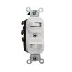 Leviton Single-Pole Electric Grounding Combination Switch, 5224-2 ...