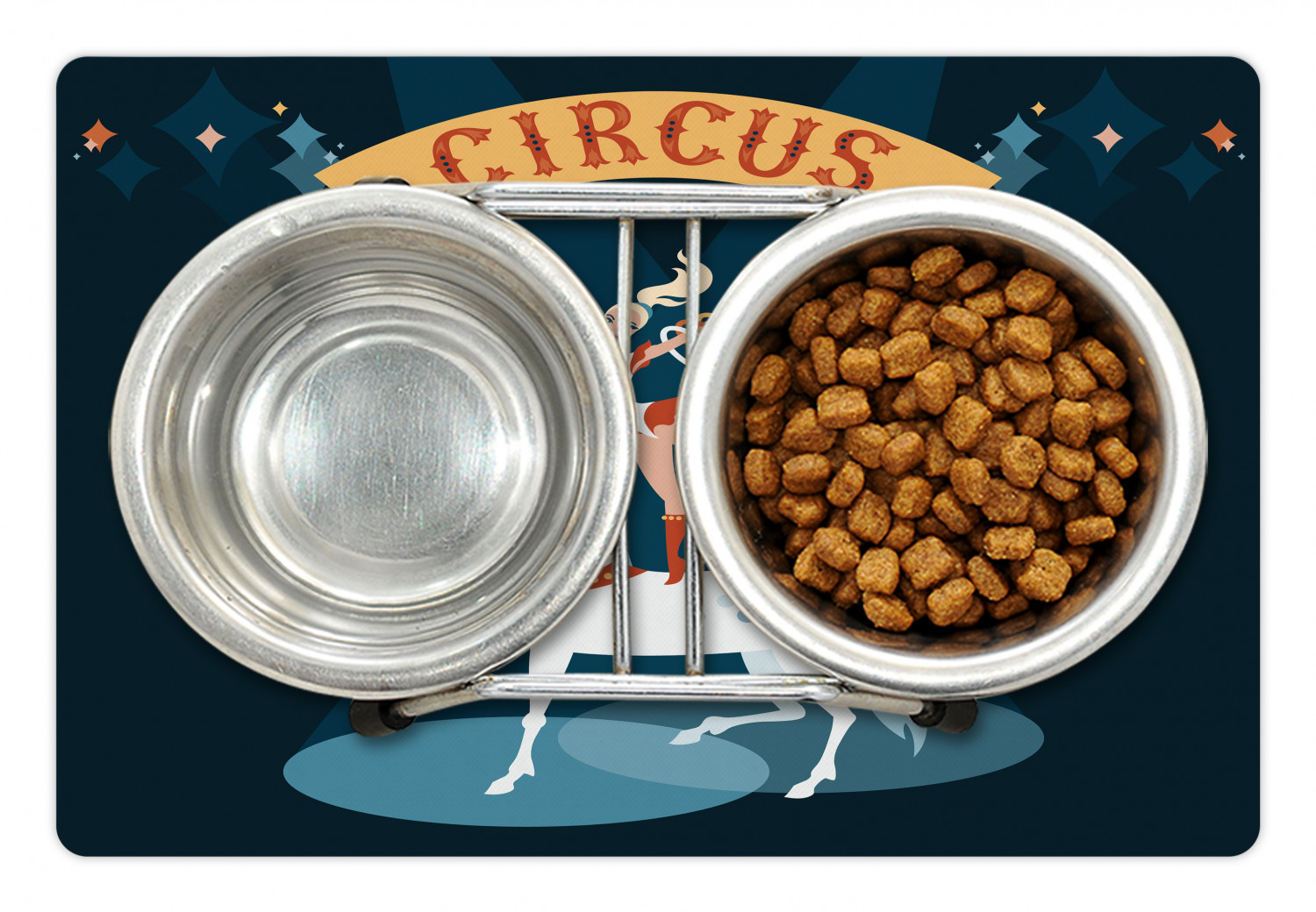Circus Pet Mat for Food and Water, Carnival Arena Girl Performer ...