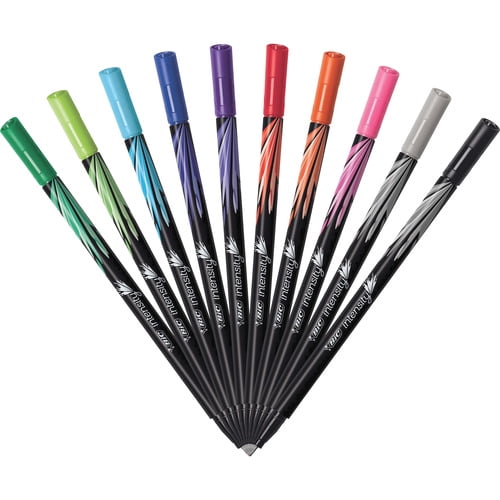 BIC Intensity Fineliner Marker Pen Fine Pen Point – 0.4 mm Pen Point ...