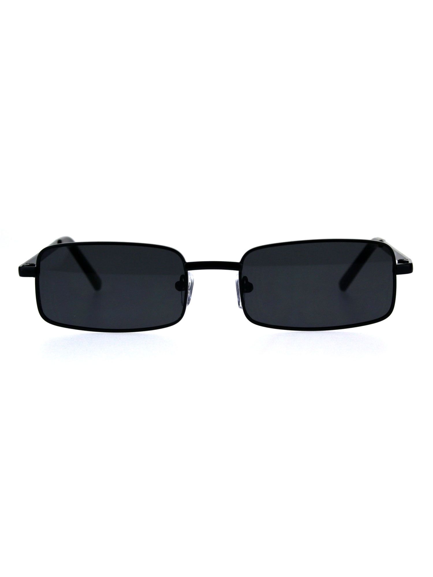 Buy Mens Retro Vintage Narrow Rectangular Pimp Metal Sunglasses All ...