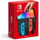 Nintendo Switch Console - Modèle OLED avec Joy-Con Bleu Néon et Rouge ...