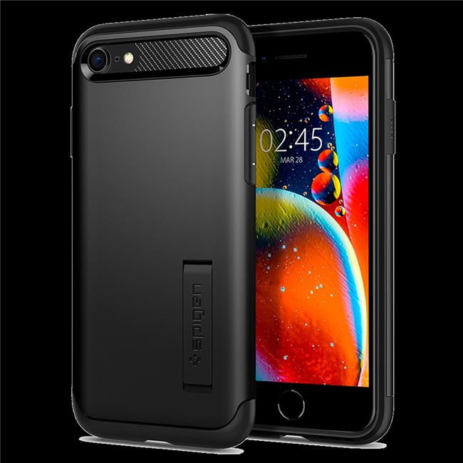 Spigen ACS00886 Slim Armor Case for iPhone SE2 8 & 7, Black | Walmart ...