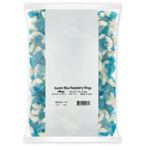 Gummi Blue Raspberry Rings Bulk Candy, 4.5 Lb - Walmart.com