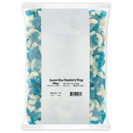 Gummi Blue Raspberry Rings Bulk Candy, 4.5 Lb - Walmart.com