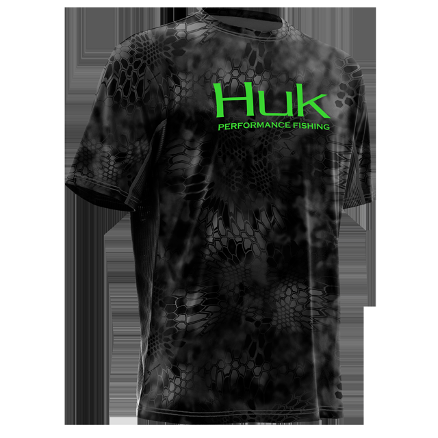 Huk Kryptek Icon Short Sleeve Kryptek Typhon-Neon Green L H1 - Walmart.com