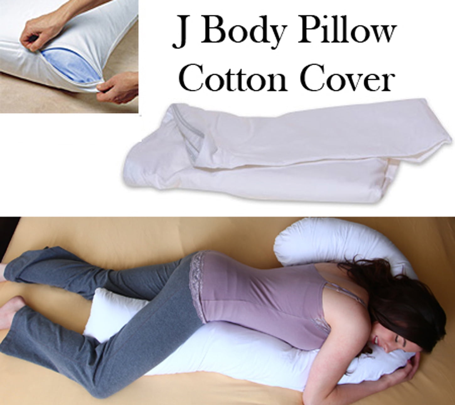 Deluxe Comfort Full Body Pillow Cover - Walmart.com