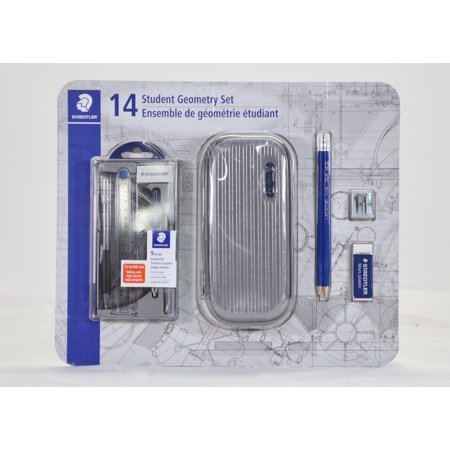 Staedtler Student Geometry Set 14 Piece Grey - Walmart.ca